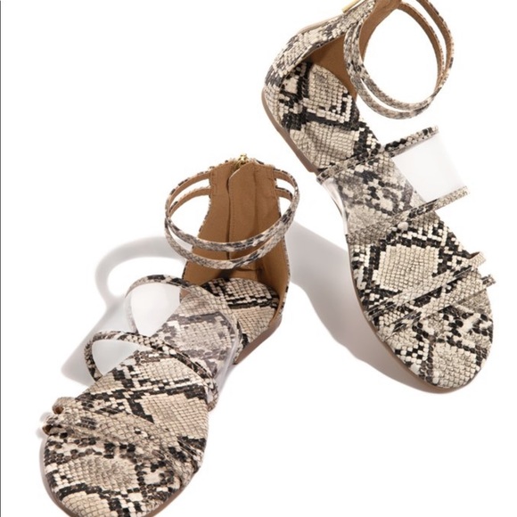 ShopFor_Fun Boutique | Shoes | Ladies Clear The Way Ivory Snake High ...